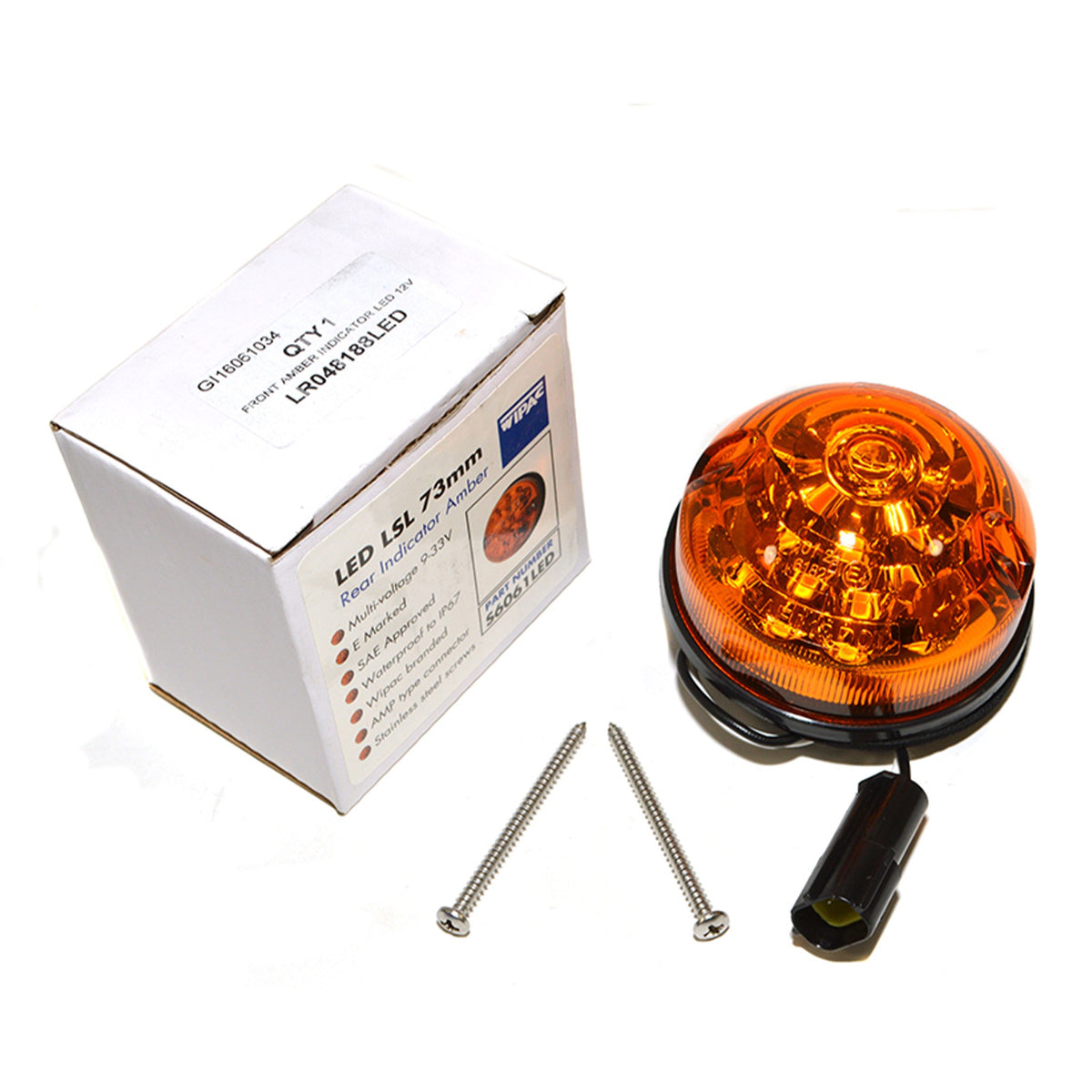 Defender 73mm LED Front Indicator - Coloured, Clear or Smoked – Far Corners